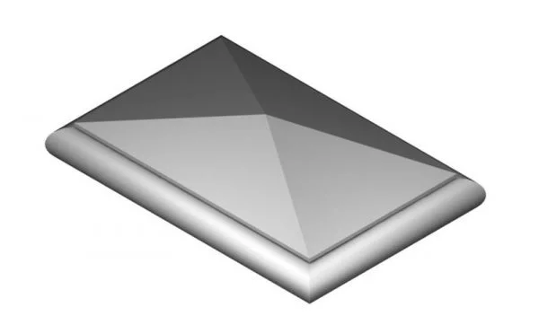 Bullnose Peaked Pilaster Cap – Bertelson Precast